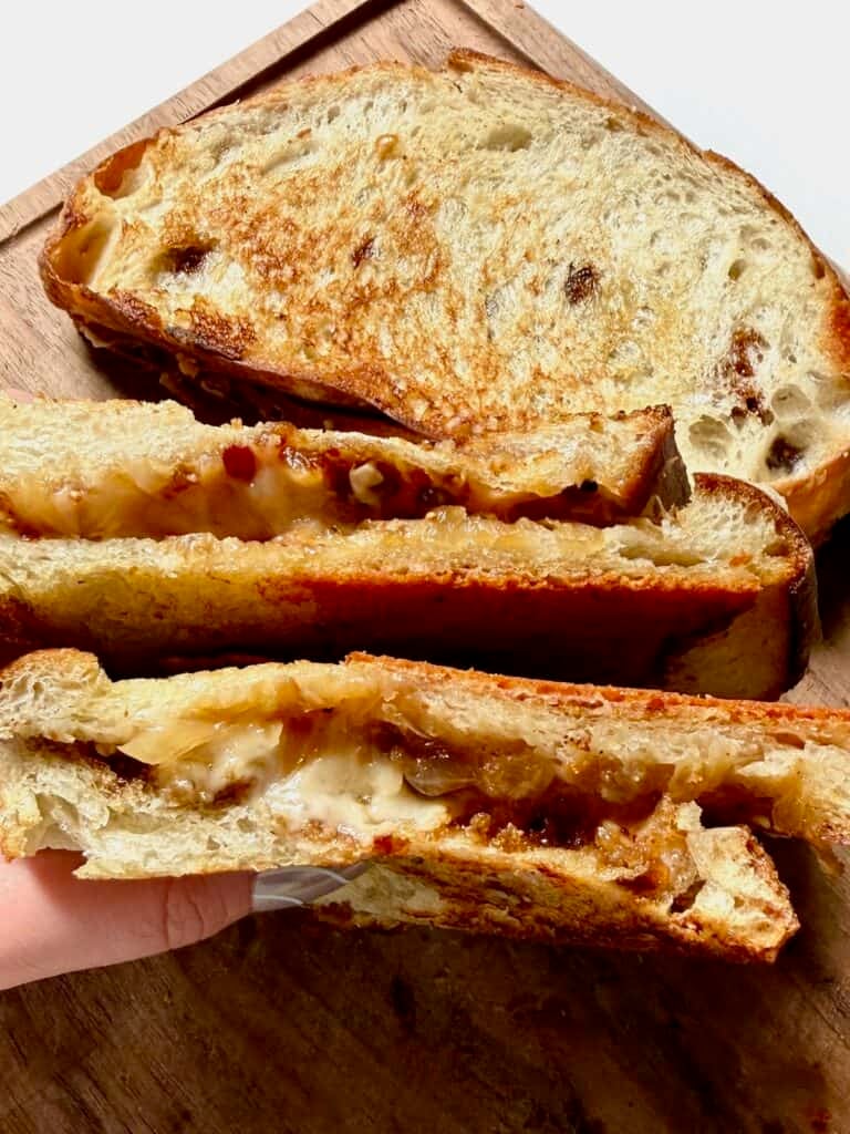 Caramelized Onion Grilled Cheese - Carol Bee Cooks