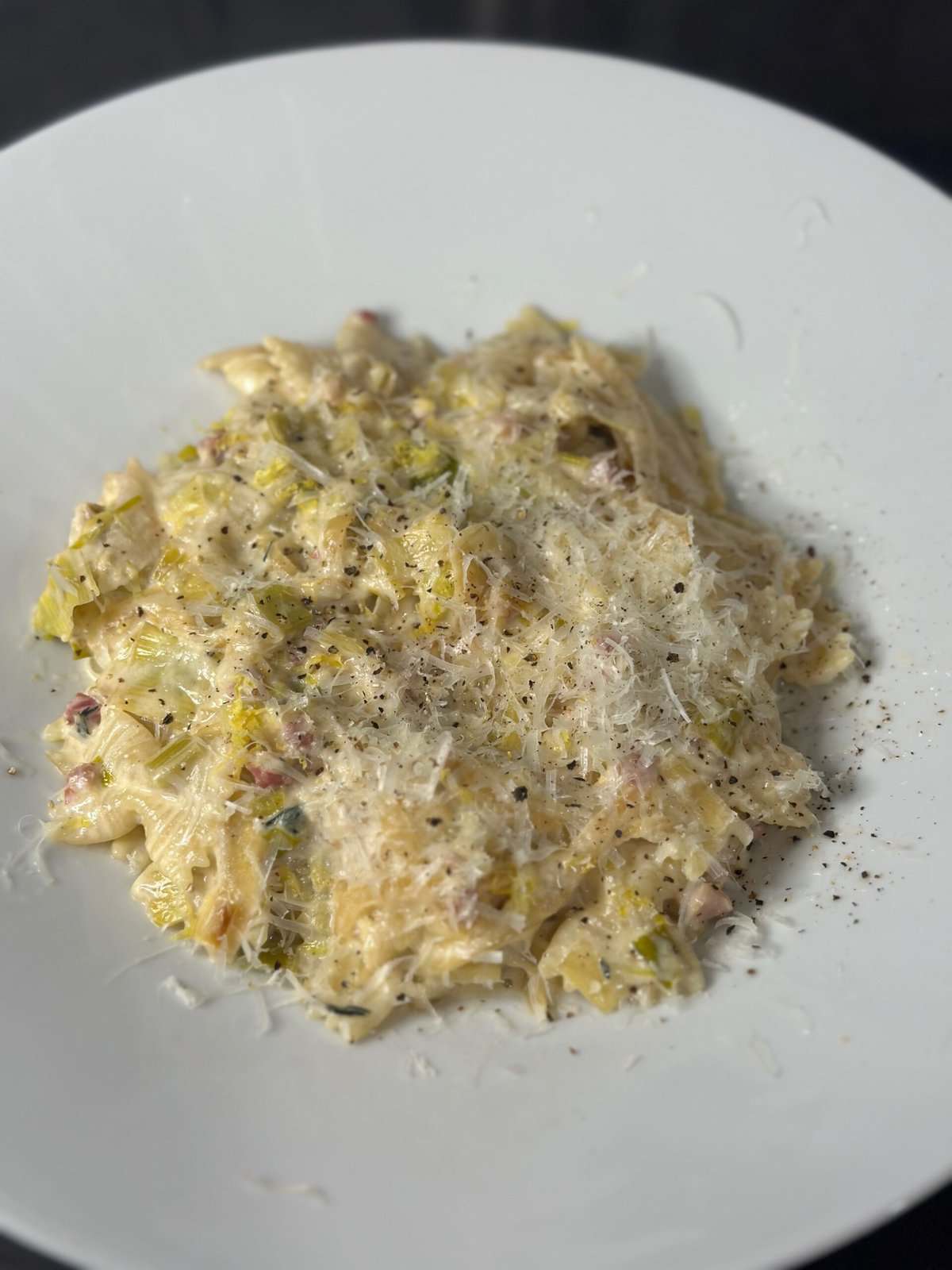 Caramelized Leek and Onion Pasta - Carol Bee Cooks