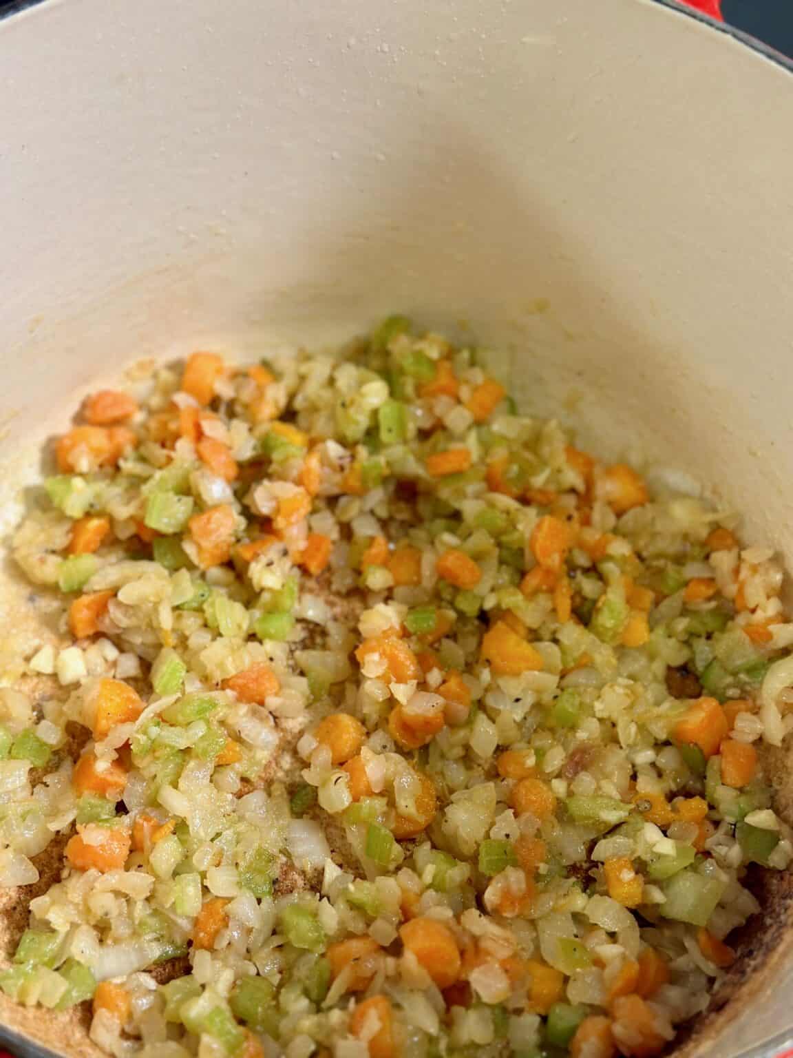 Herby Chicken and Rice Soup with Crispy Chicken Skin - Carol Bee Cooks