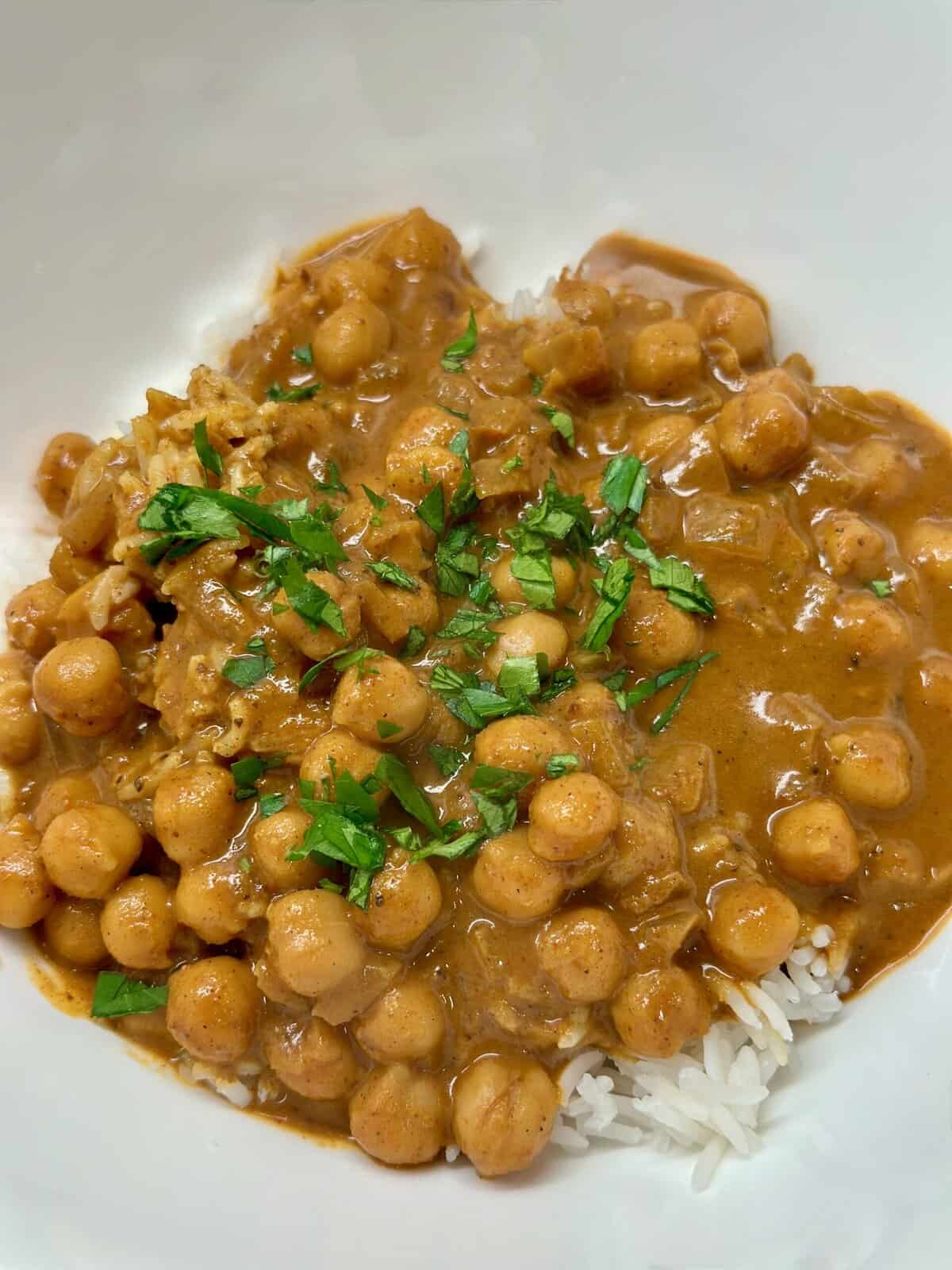 Easy Coconut Chickpea Curry - Carol Bee Cooks