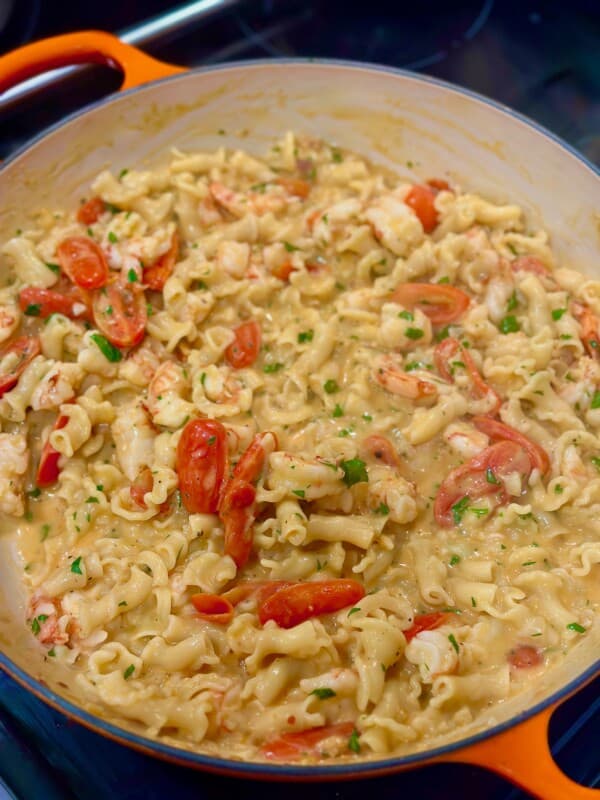 Viral Trader Joe's Lobster Bisque Pasta - Carol Bee Cooks
