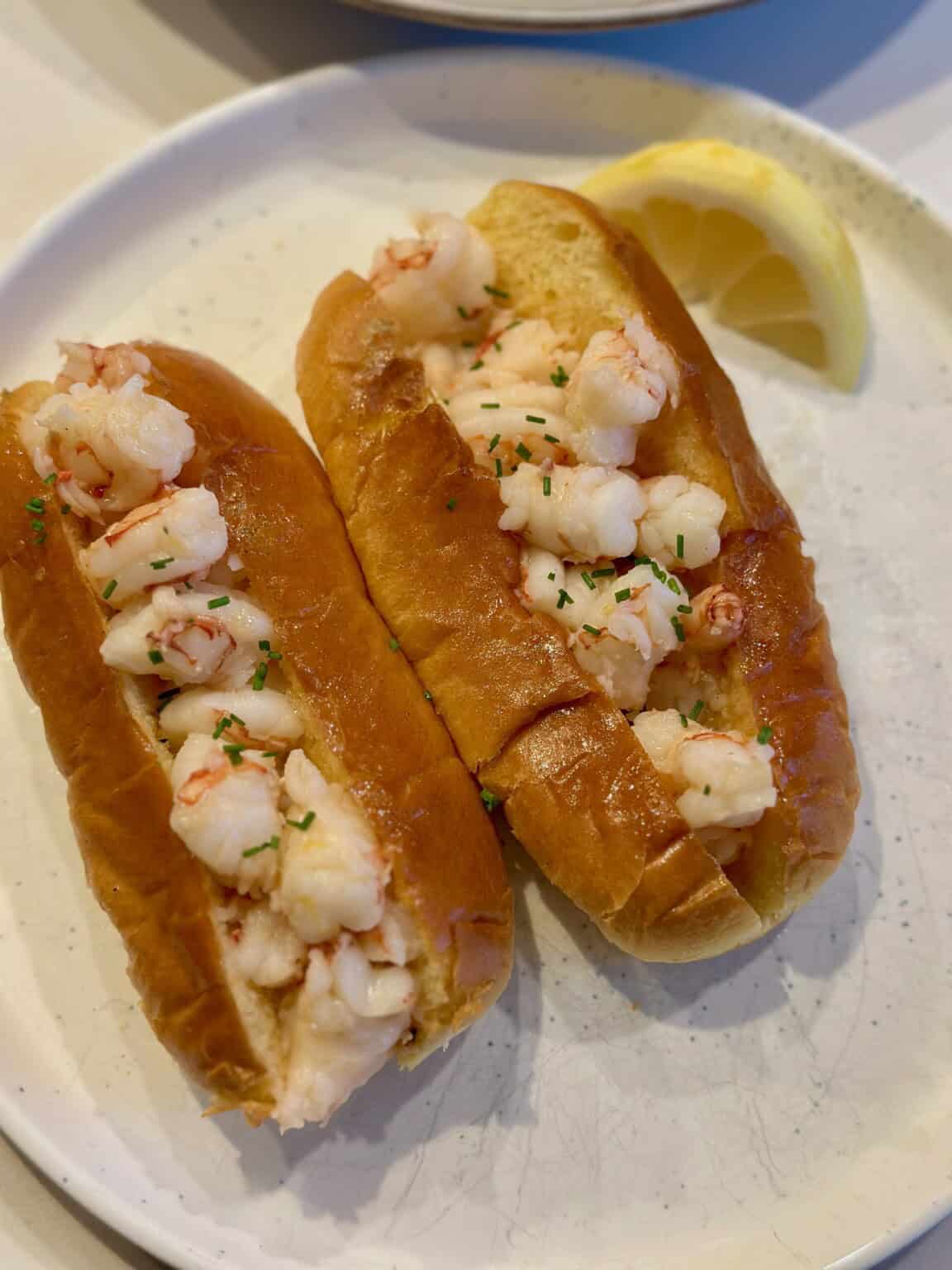 Butter Poached Shrimp Rolls (Lobster Roll Style) - Carol Bee Cooks